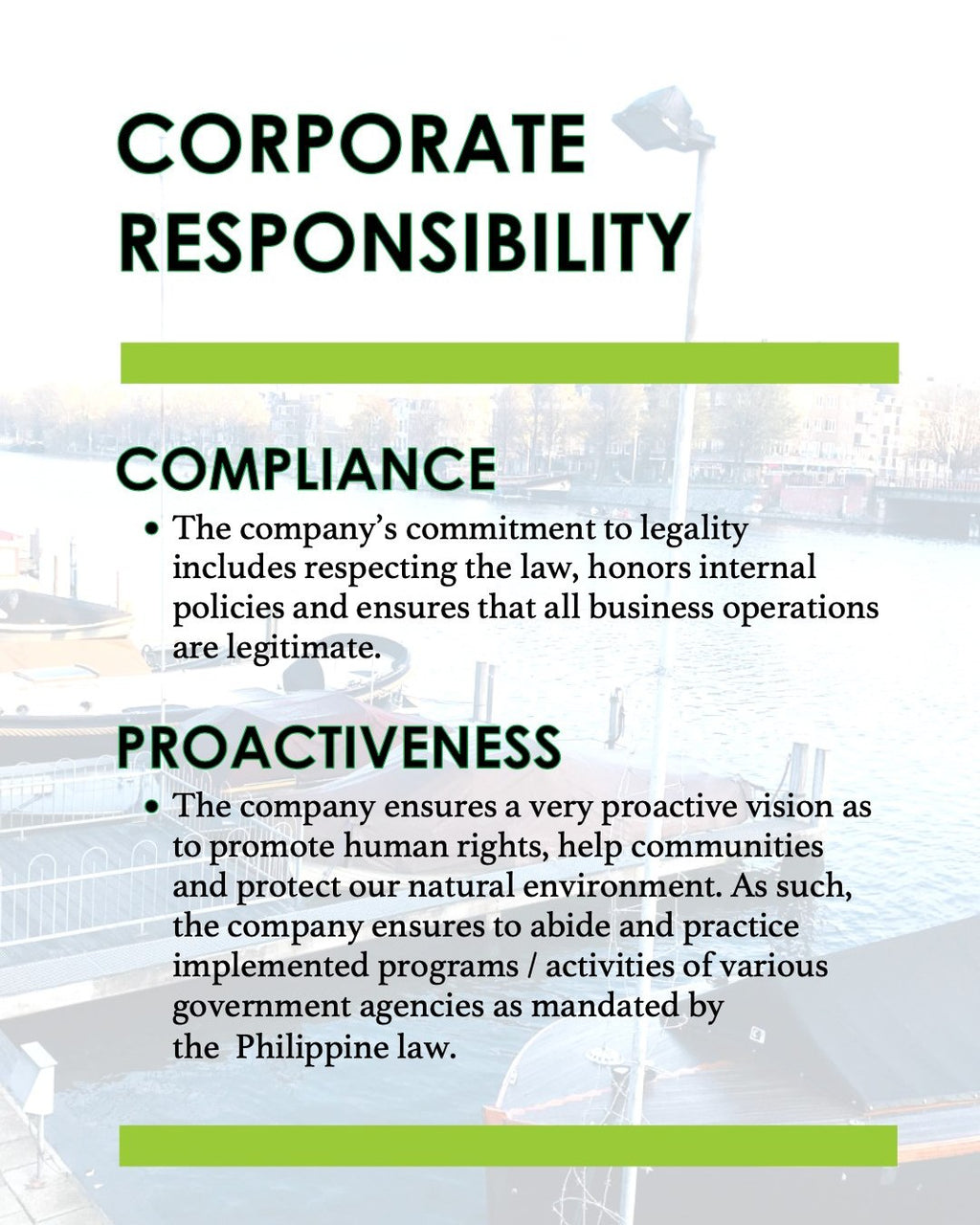 Corporate Responsibility as a Company – Robship